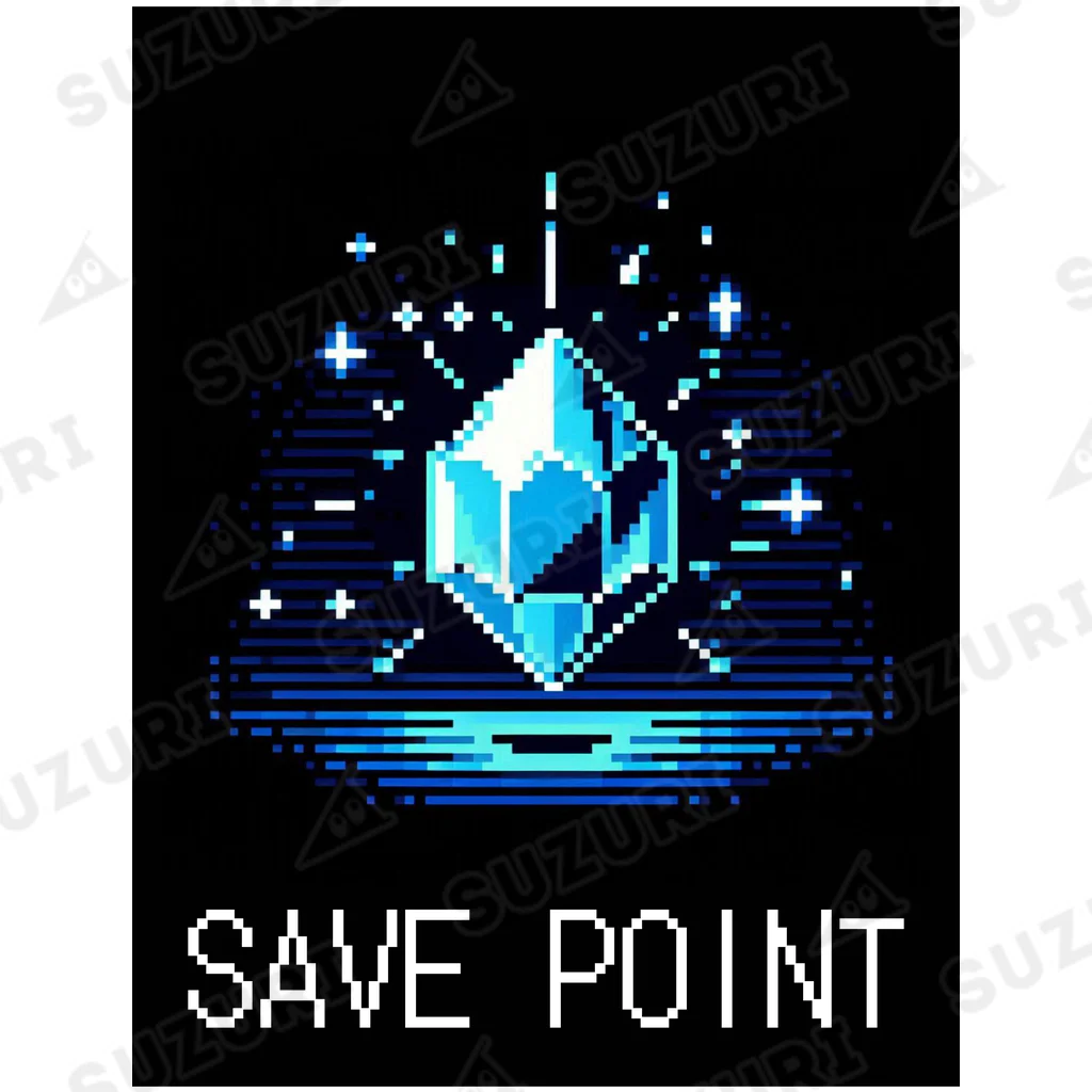 SAVE POINT - Retro RPG Pixel Art / kohei ( koiwaidesu )のくるぶしソックス通販 ∞ ...