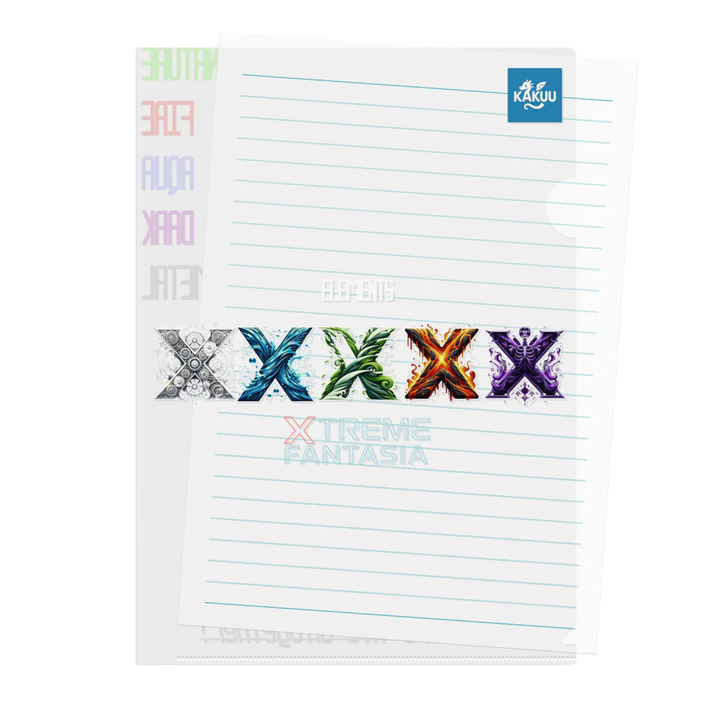 PDFが入るA4クリアファイル「シンプルver」 / アビスエビス・モール【エクファン公式ショップ】 ( kakuutcgX )のクリアファイル通販 ∞ SUZURI（スズリ）