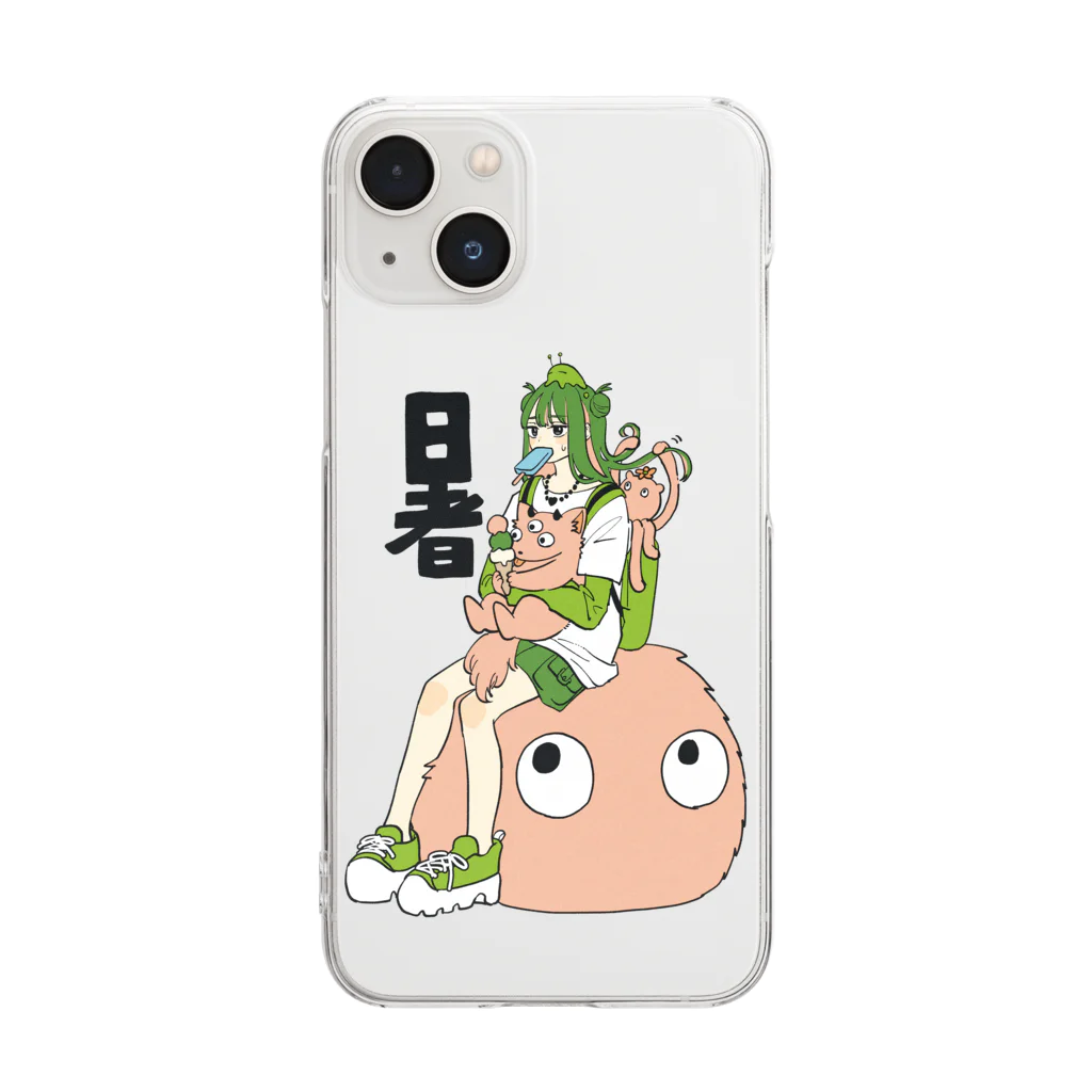 暑 / coalowl(コールアウル) ( coalowl )のクリアスマホケース（iPhoneケース）通販 ∞ SUZURI（スズリ）