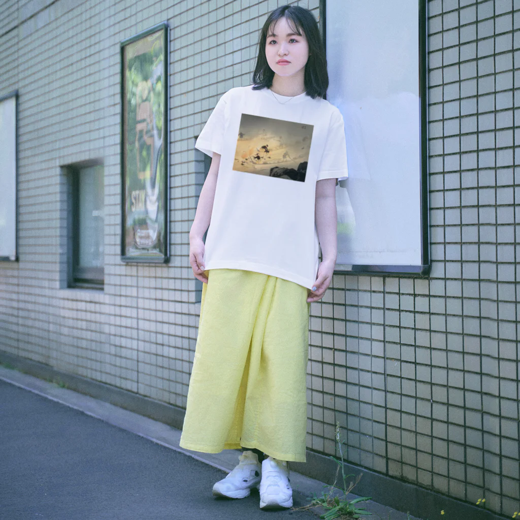 🌙🚣‍♂️「鵜飼 2― 川合玉堂」🔥 / inasachi 2号店 ( underground_subculture2 )のスタンダードTシャツ通販 ∞ SUZURI（スズリ）